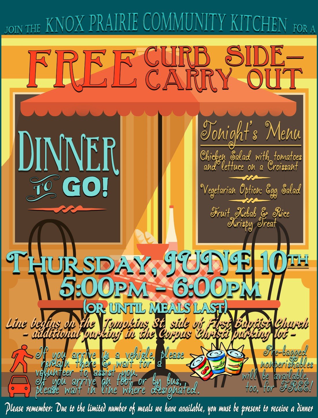KPCK FREE Community Curbside Dinner To Go!, First Baptist Church ...