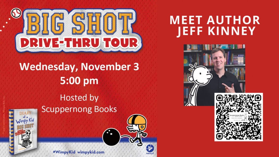 Jeff Kinney Diary of a Wimpy Kid Big Shot Drive-Thru Tour, Greensboro ...