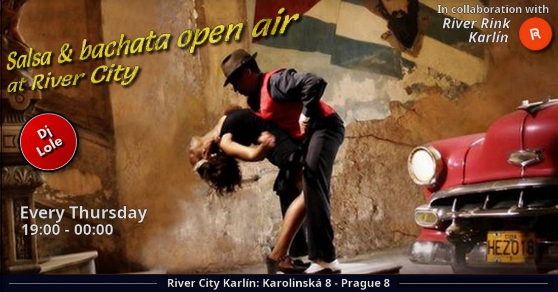 Salsa and bachata at River Rink Karlín, River Rink Karlín, Prague, 16 ...