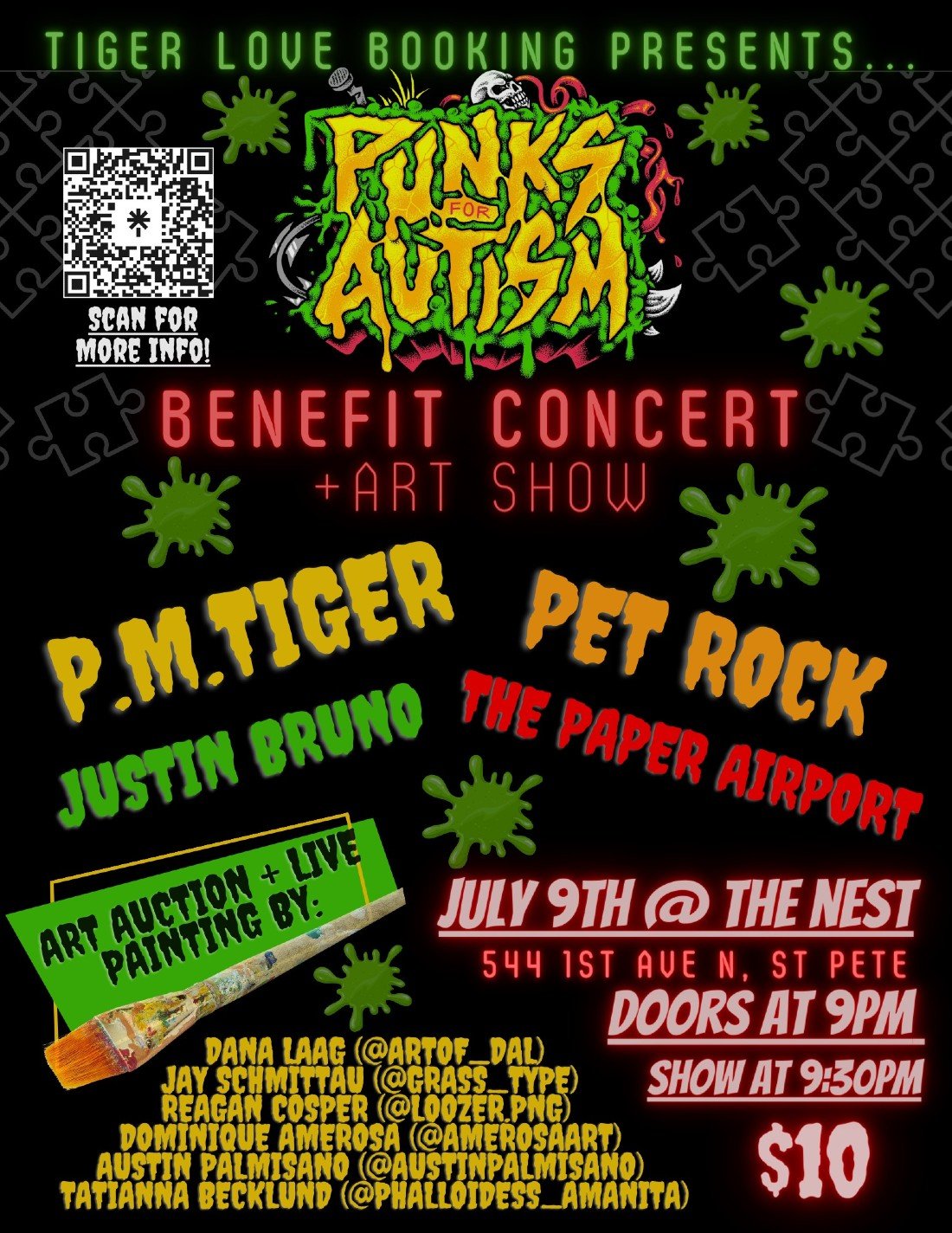 PUNKS FOR AUTISM BENEFIT CONCERT & ART SHOW Tickets, The Nest (St. Pete ...