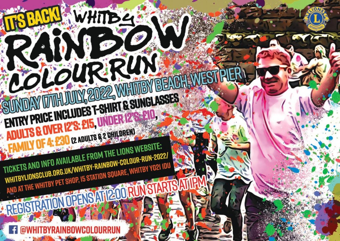 Whitby Rainbow Colour Run, Whitby Beach, 17 July 2022