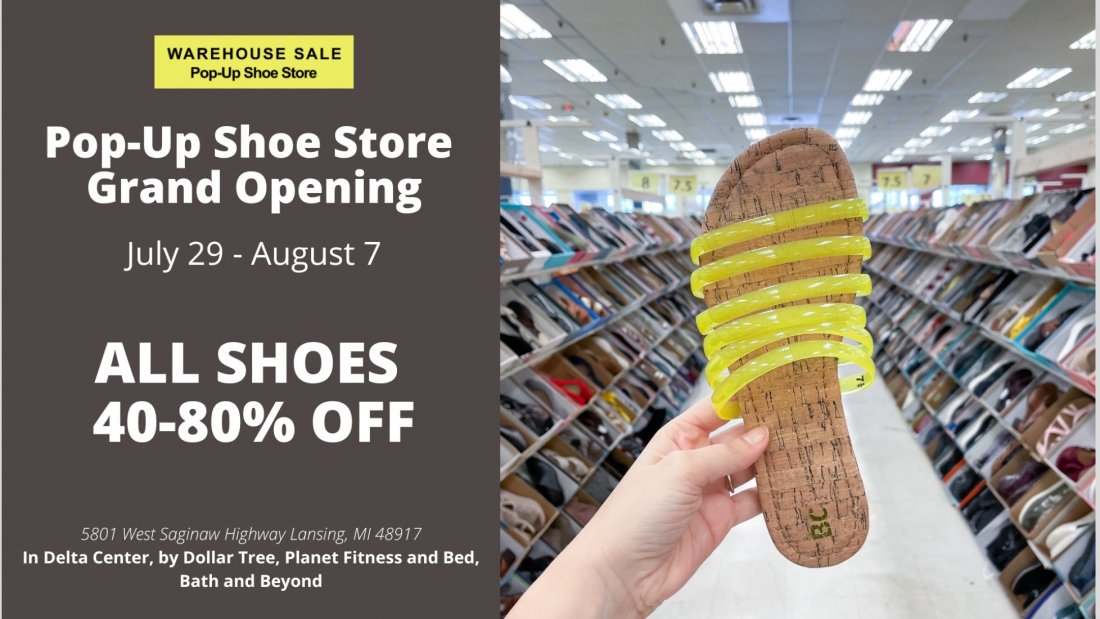 Pop-Up Shoe Store Grand Opening - Warehouse Sale Tickets, 5801 West ...
