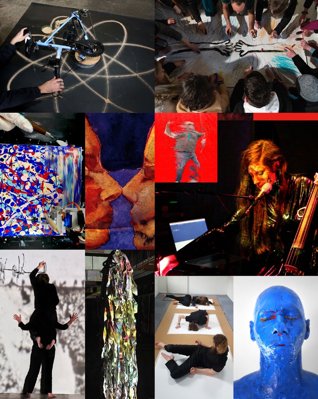 The Draw to Perform festival 2022 - From Drawing to Painting live ...