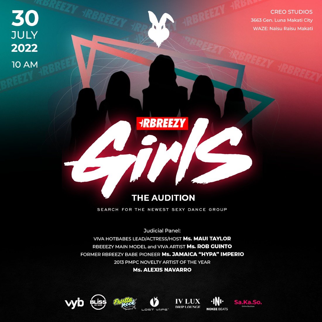 RBreezy Girls Audition Tickets, Creo Studios, Makati, 30 July 2022