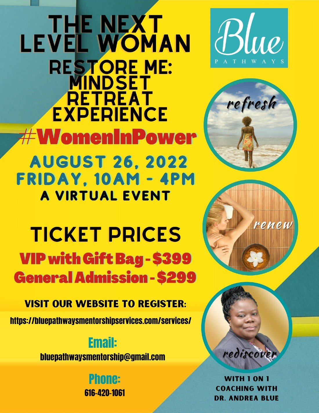 Next Level Woman: Restore Me - Mindset Retreat Experience Tickets ...