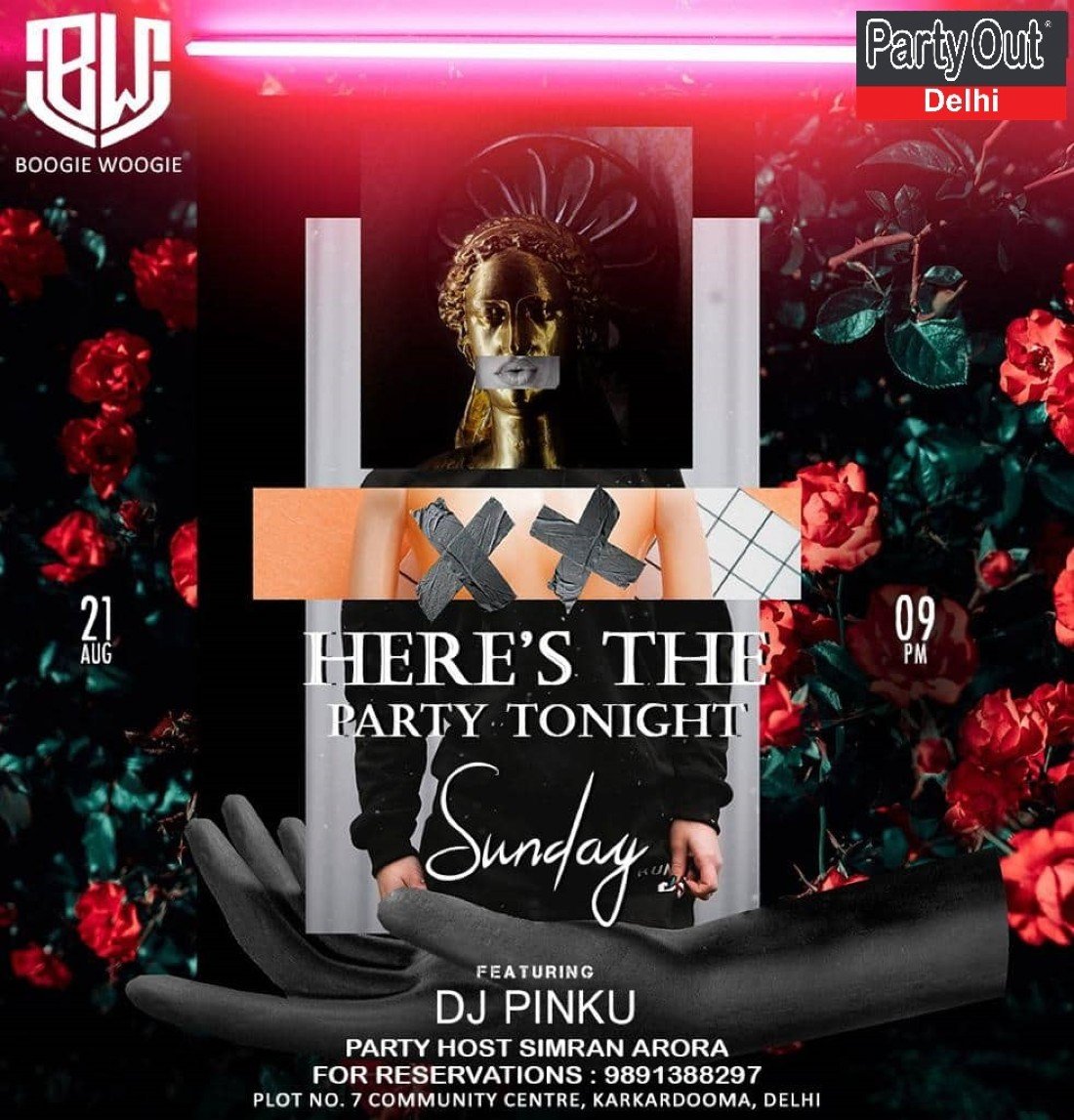 Heres The Party Tonight By Party Out Delhi Tickets, Boogie Woogie, New ...