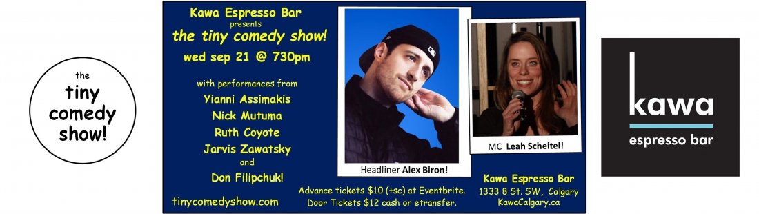 tiny comedy show at Kawa Espresso Bar, Kawa Espresso Bar, Calgary, 21 ...