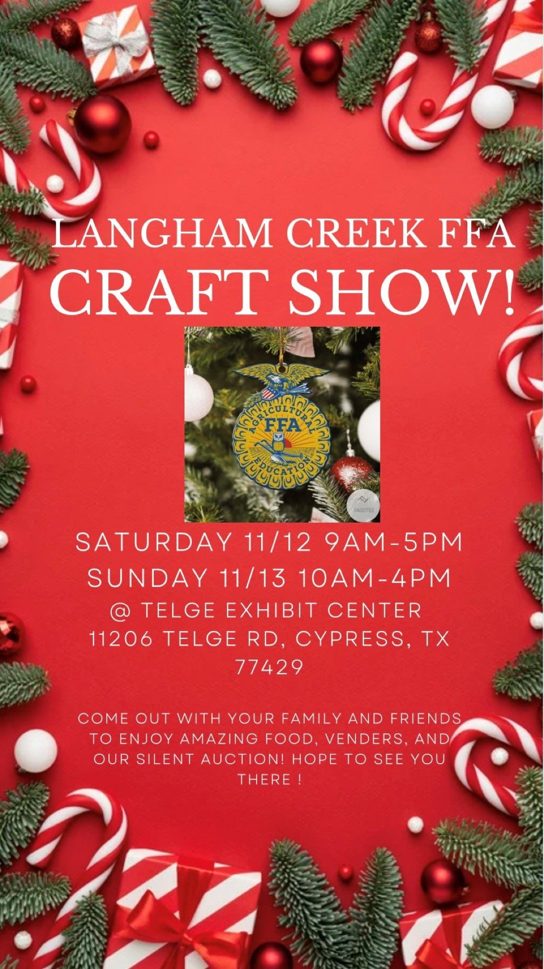 Langham Creek FFA Holiday Craft Show Tickets, Cypress Fairbanks ISD ...