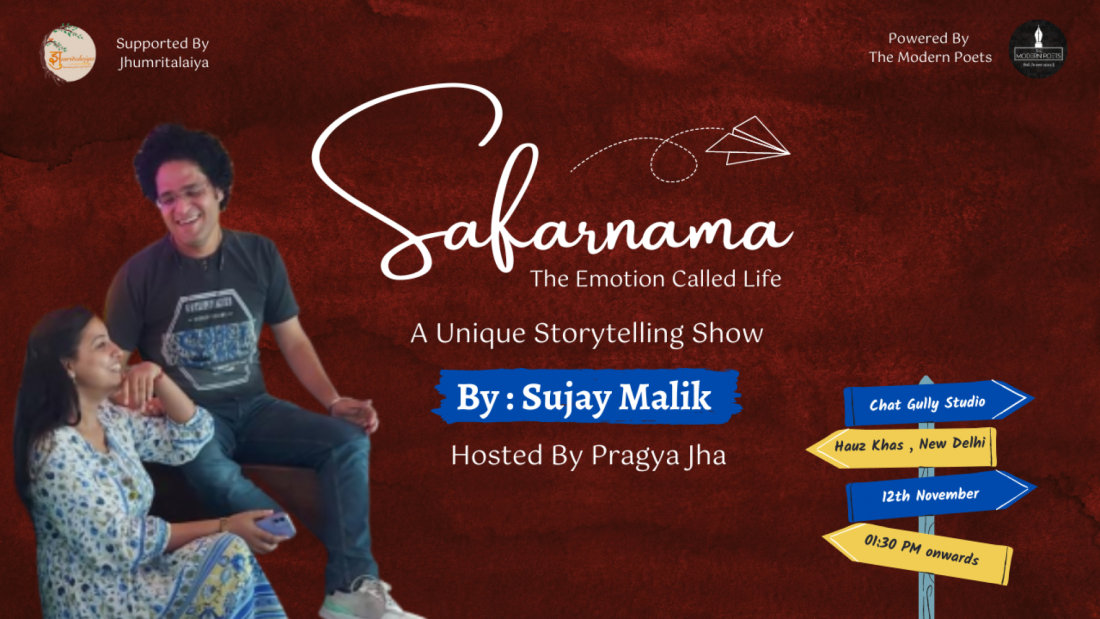 Safarnama | The Emotion Called Life | A Unique Storytelling Show By Sujay Malik Tickets, Chat ...