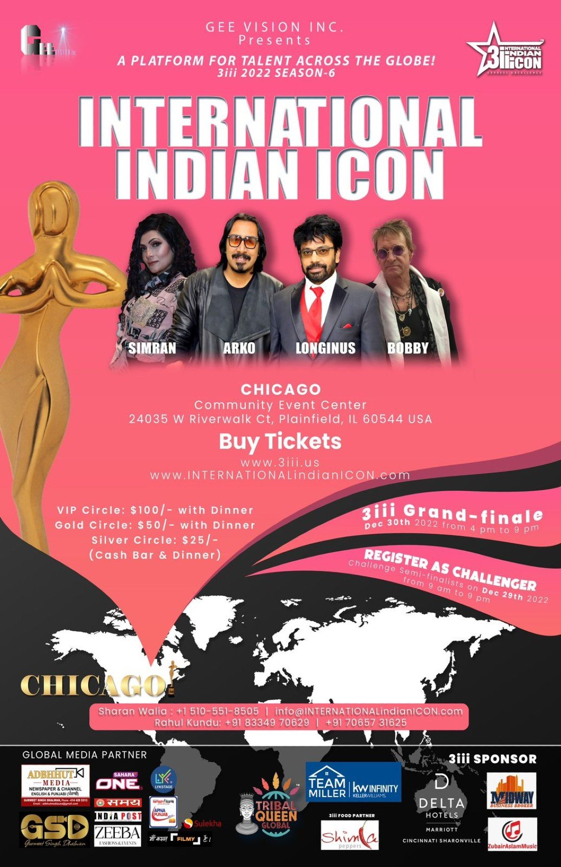 GRAND-FINALE of INTERNATIONAL INDIAN ICON - 3iii 2022 Season-6 Tickets ...