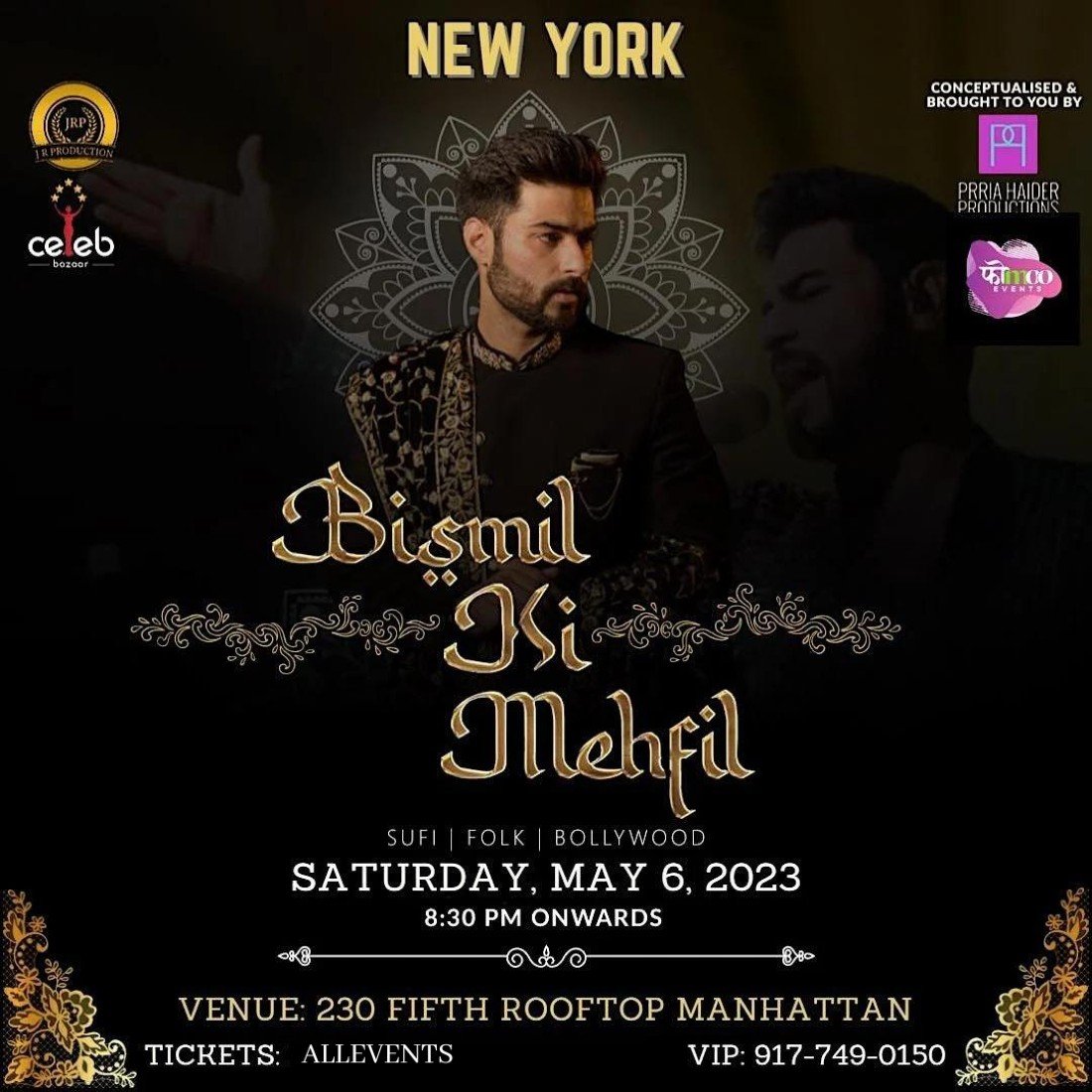BISMIL KI MEHFIL- MANHATTAN Tickets, 230 Fifth Rooftop Bar, New York, 6 ...
