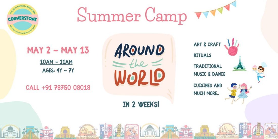Around the World in 2 weeks! Themed Summer Camp Tickets, Cornerstone School, Pune, 2 May to 13 May