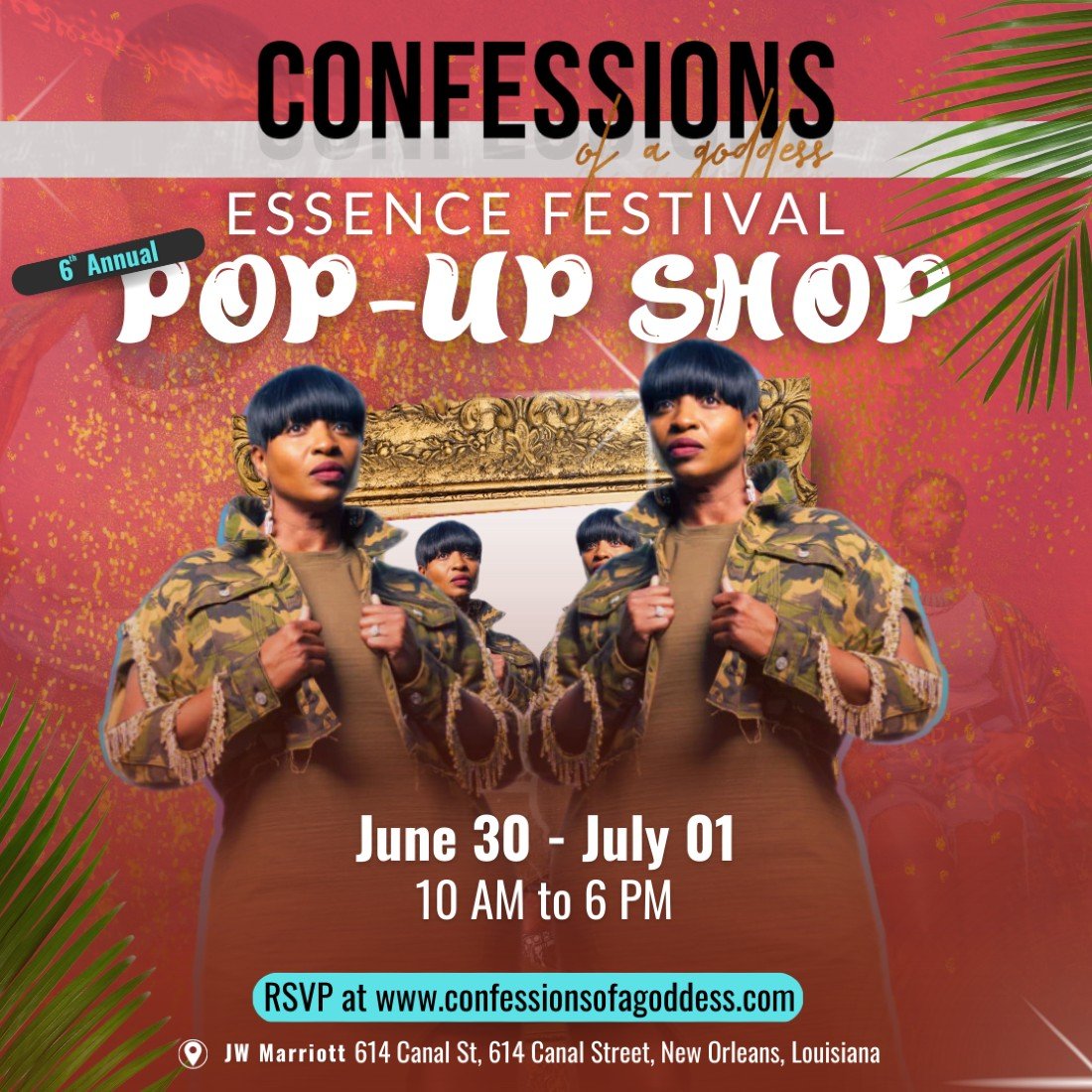 Confessions of A Goddess Pop-up Shop Essence Festival 2023 Tickets, JW Marriott, New Orleans, 30 ...