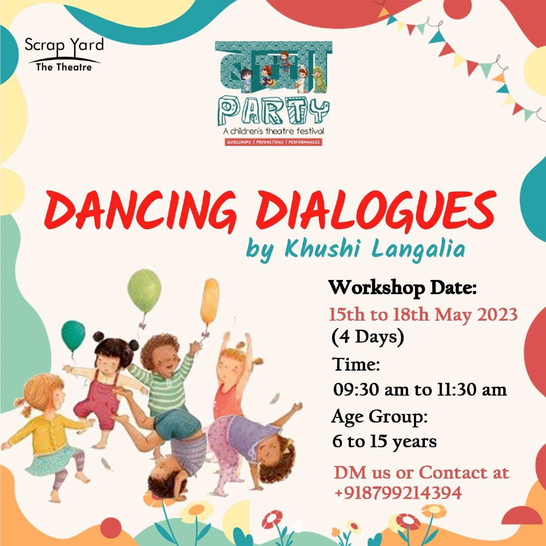 Dancing Dialogue- Workshop by Khushi Langalia Tickets, Scrapyard-The Theatre, Ahmedabad, 15 May ...