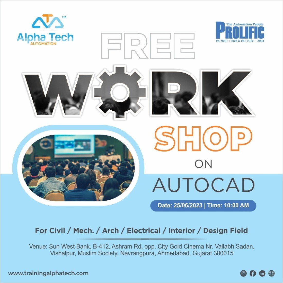 Master AutoCAD: Join our Free Workshop for Civil, Mech, Arch, Electrical, Interior & Design ...