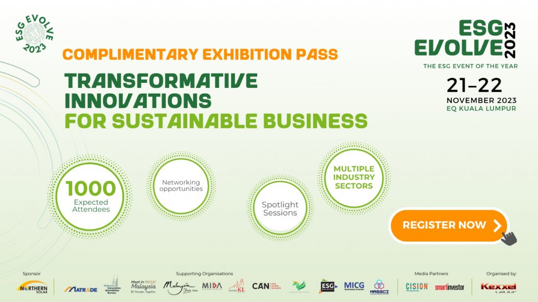 ESG Evolve 2023 Exhibition Tickets, EQ Kuala Lumpur, 21 November to 22 ...