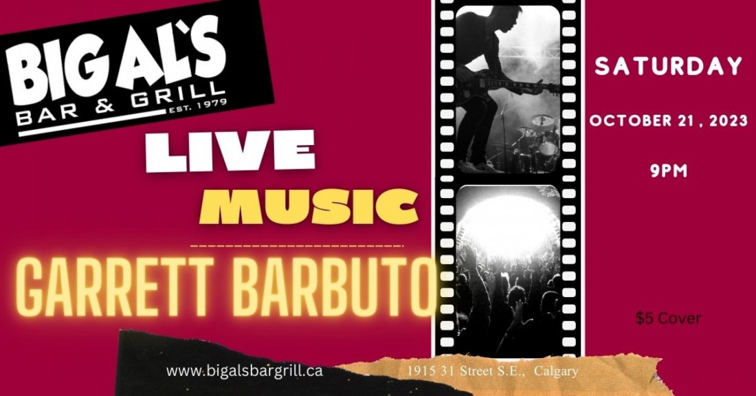 Garrett Barbuto and the Hot Pursuit LIVE at Big Als!, Big Al's Bar and ...