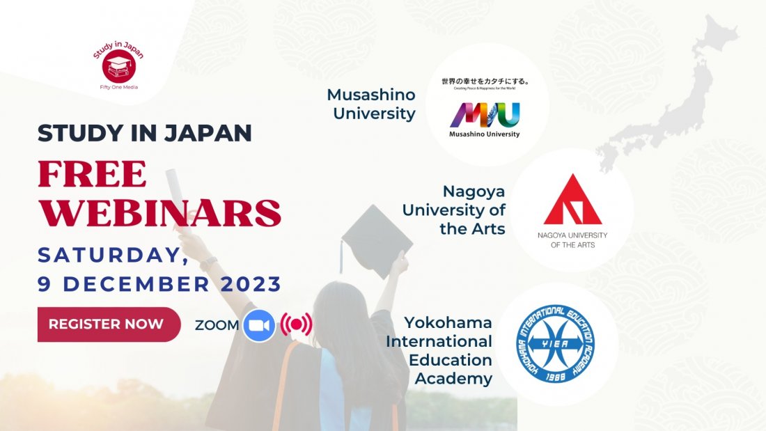 [9 DECEMBER 2023] Study in Japan 2023 FREE Webinars Tickets, Online, 9 December 2023