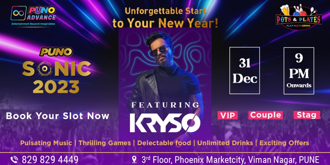 PUNOSONIC 2023 - Ultimate New Year Party in Pune | New Year Celebration ...