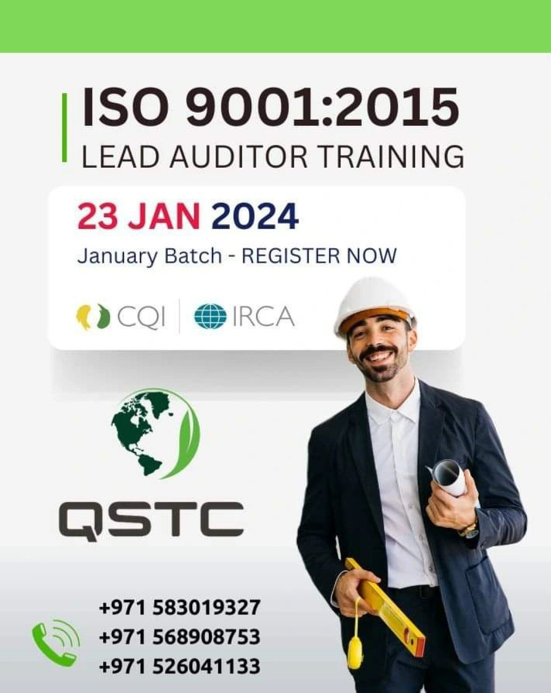 CQI-IRCA Certified QMS ISO 9001:2015 Lead Auditor, Saudi Arabia, Riyadh, 23 January 2024