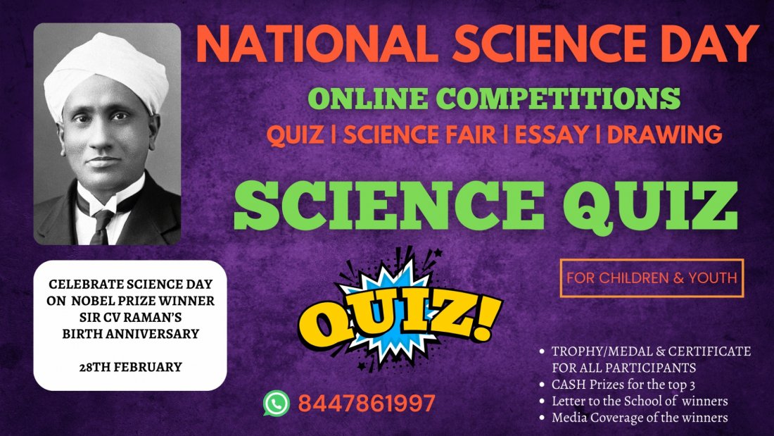 SCIENCE QUIZ COMPETITION - NATIONAL SCIENCE DAY 2024 Tickets, Online ...