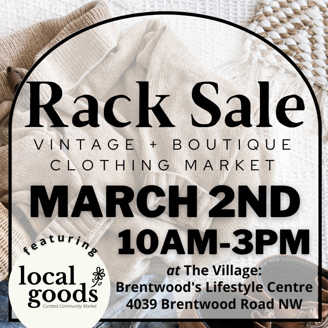 Rack Sale - Vintage and Boutique Clothing Market Tickets, The Village ...