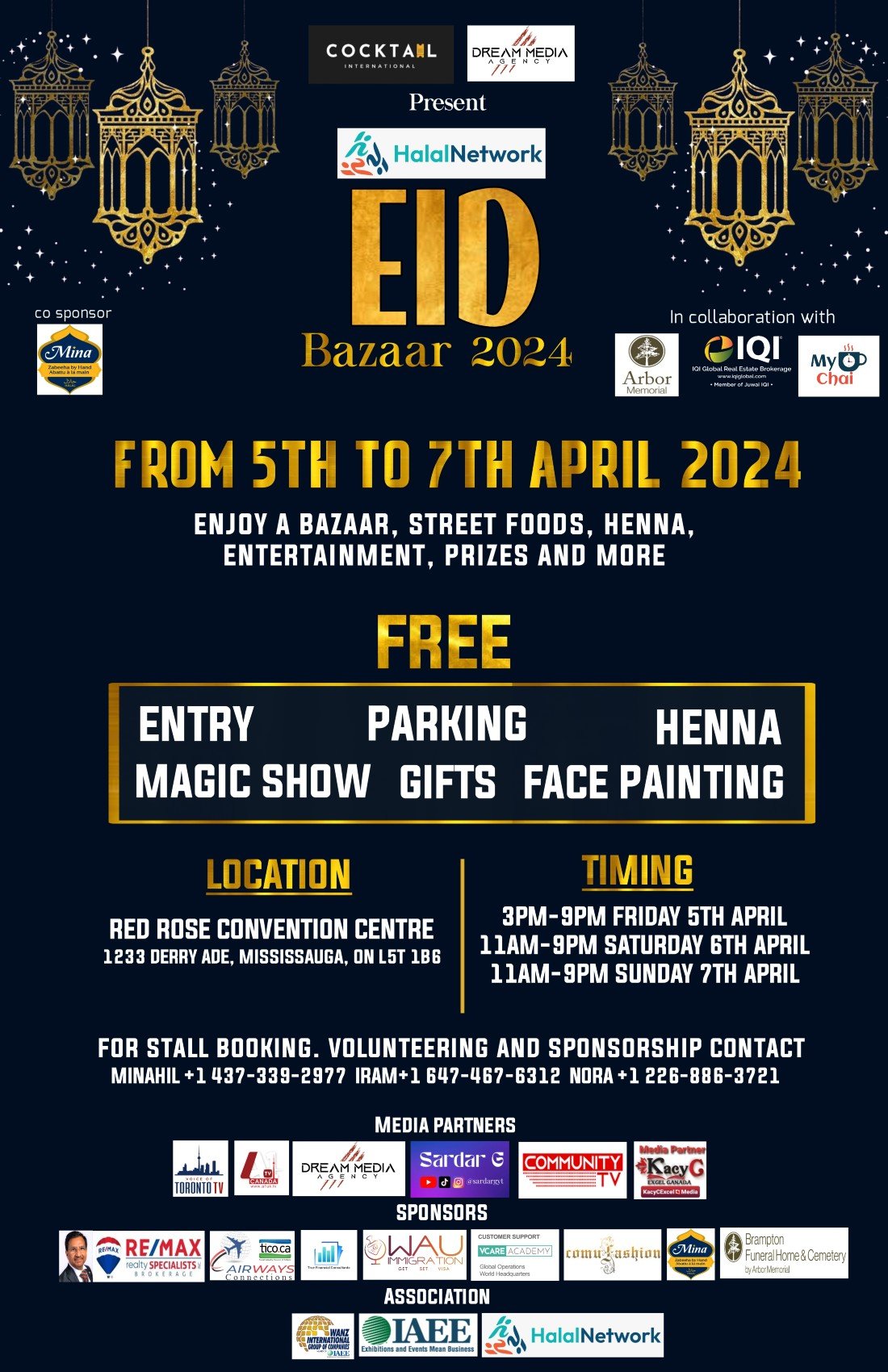 Eid Bazaar 2024 Tickets, Red Rose Convention Centre, Mississauga, 5 April to 7 April