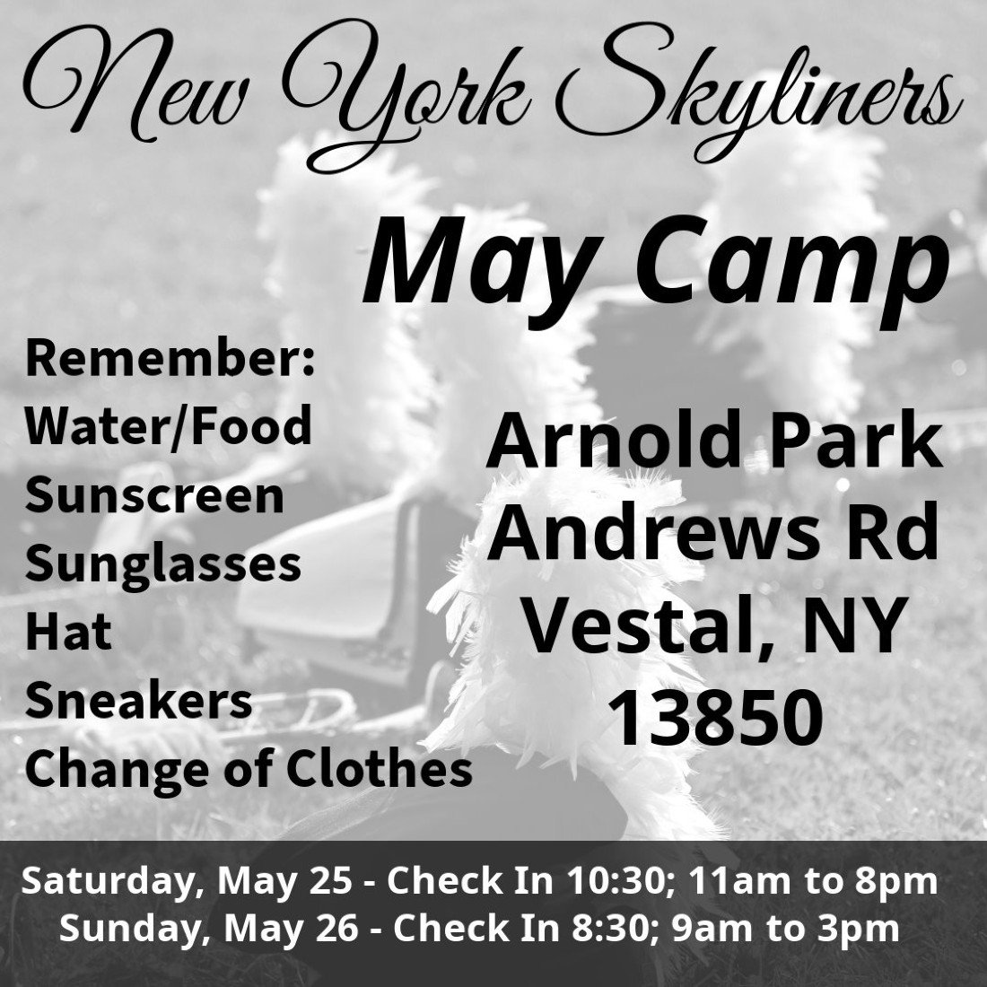 Join Us At New York Skyliners May Camp# 4 - 5/25 and 5/26 Tickets ...
