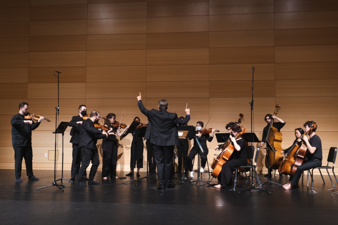 The Next Festival String Orchestra Featuring Seth Parker Woods, Kaufman Music Center, Manhattan ...