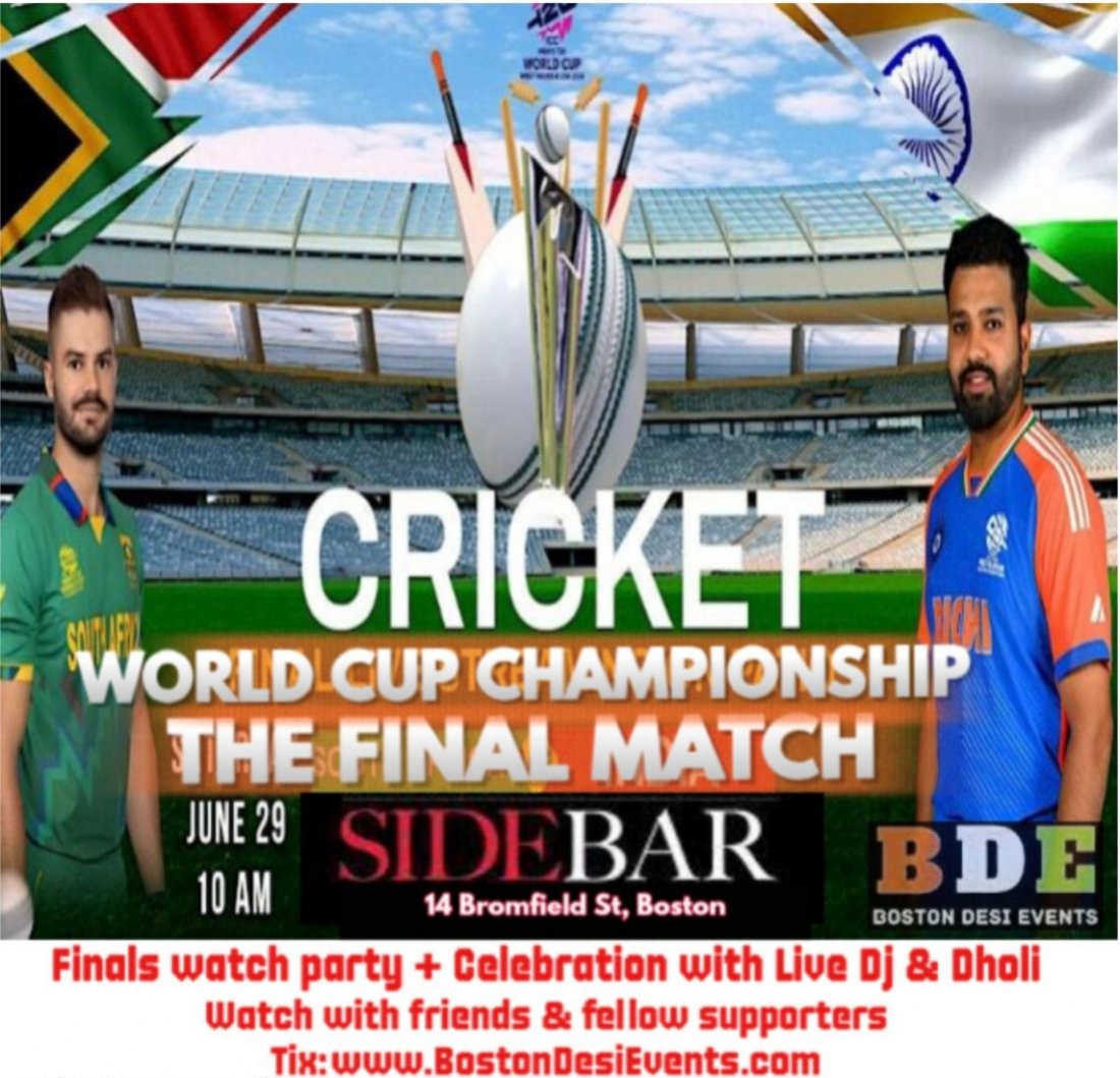 T20 World Cup Cricket Final Watch Party India vs South Africa w/Live ...