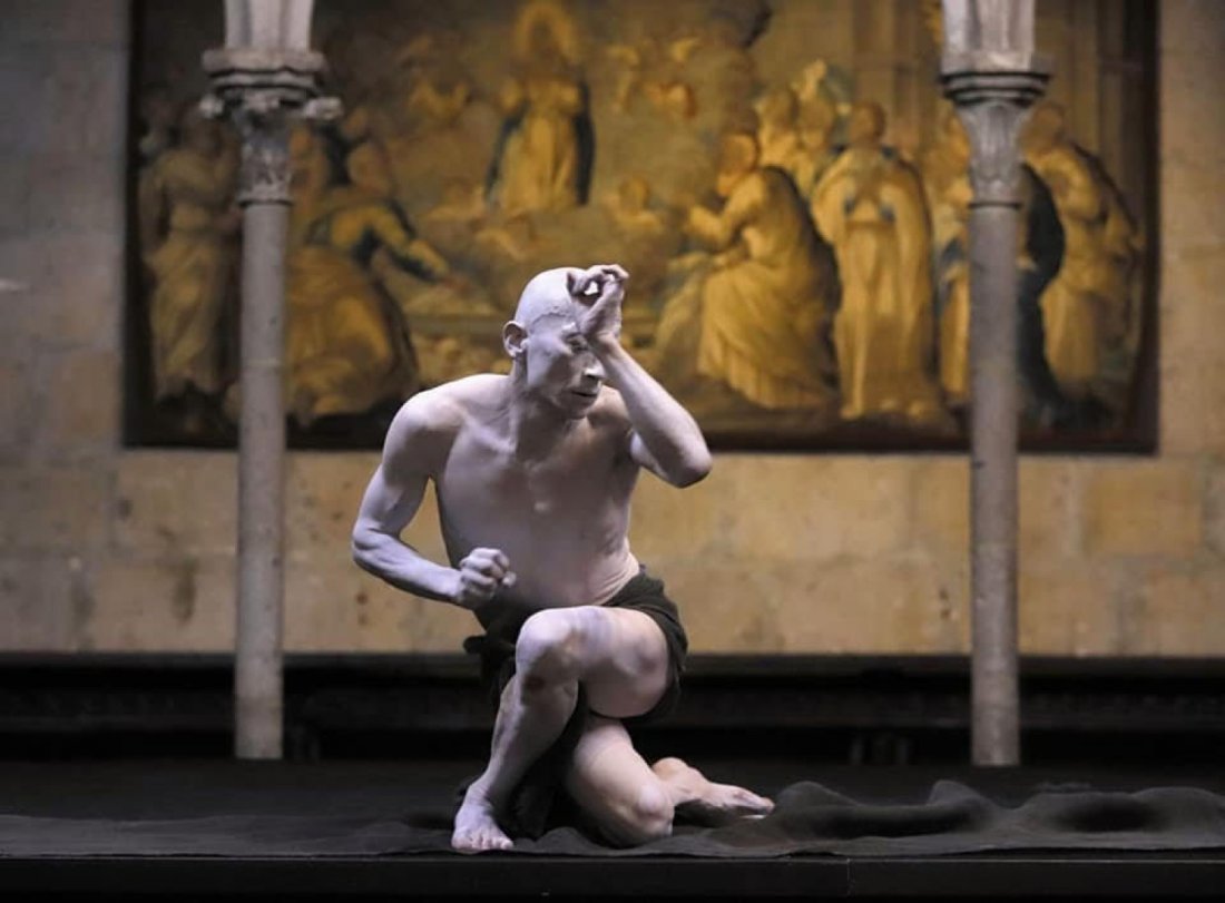 Butoh performance with Akihito Ichihara and dancers , Rockefeller Park ...