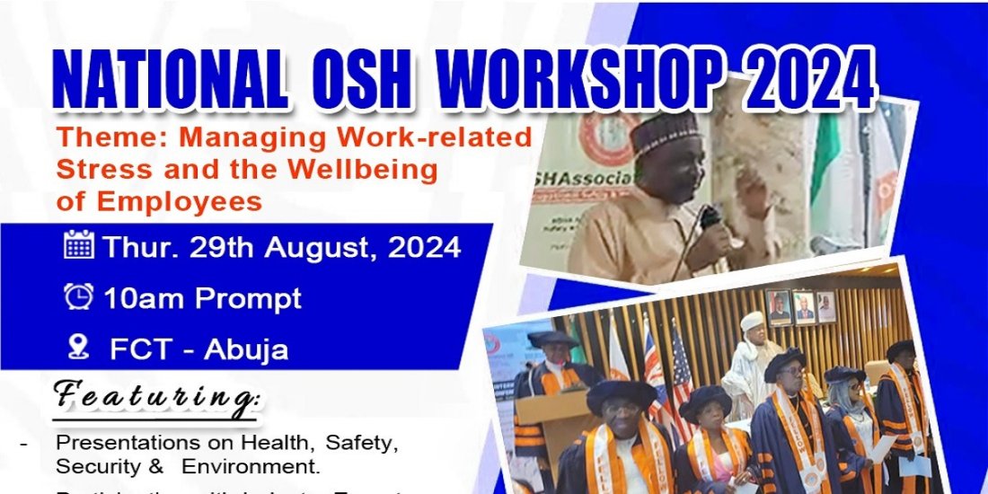 NATIONAL OSH WORKSHOP 2024 Tickets, Abuja, 29 August 2024