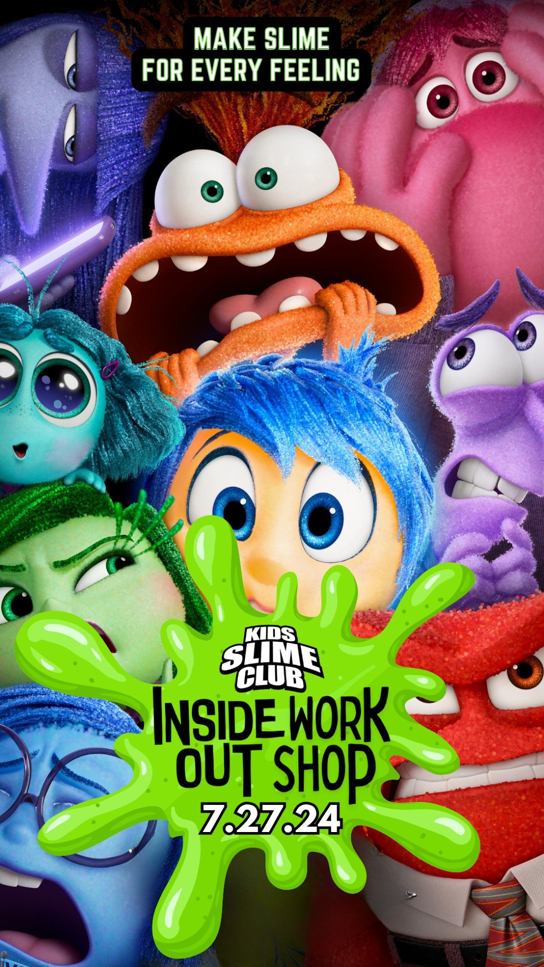 Inside Out Slime Workshop | Ages 3+ Tickets, Bowlero West Covina, 27 ...