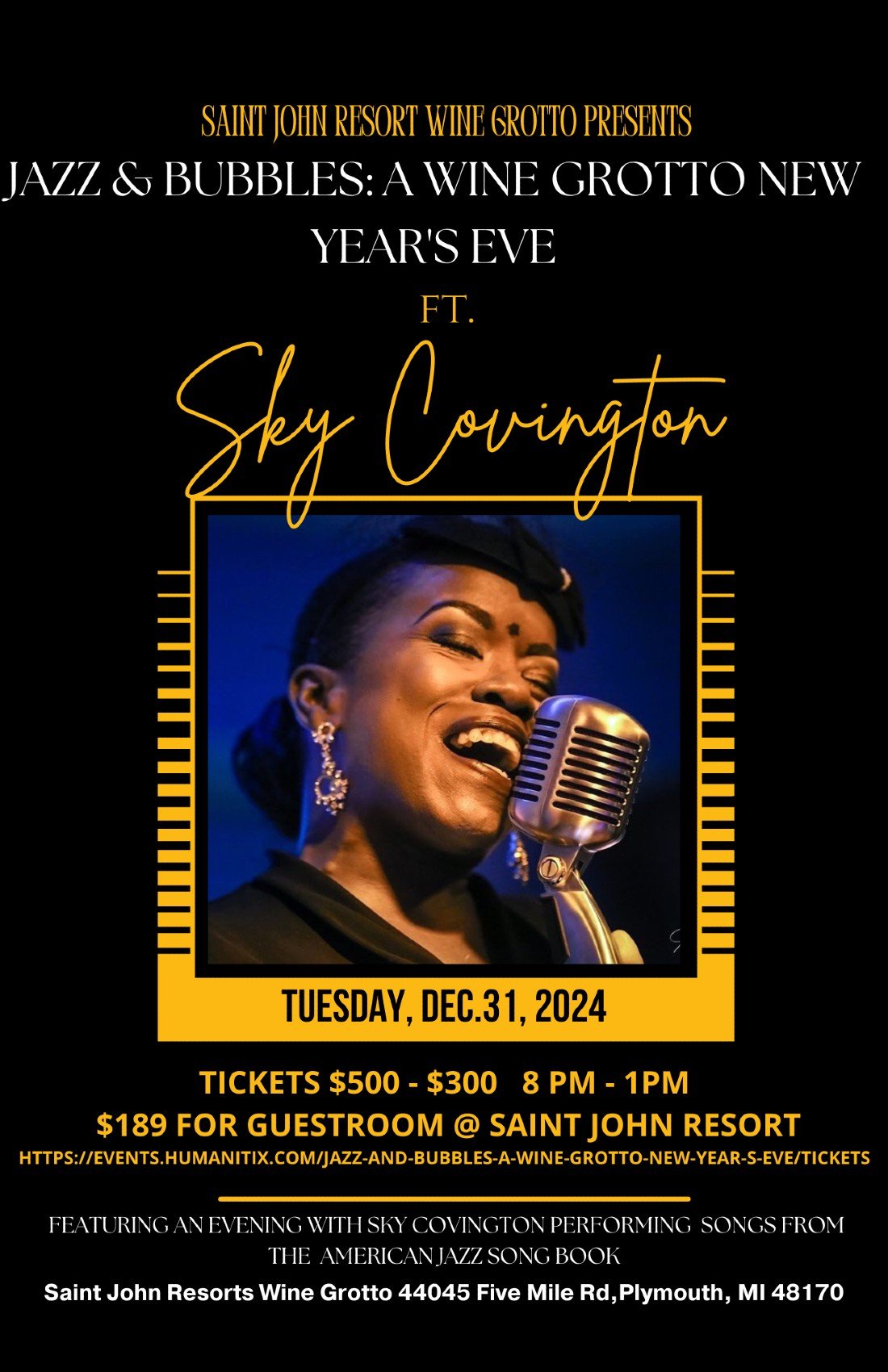 Jazz & Bubbles: A Wine Grotto New Years Eve Celebration ft. Sky ...