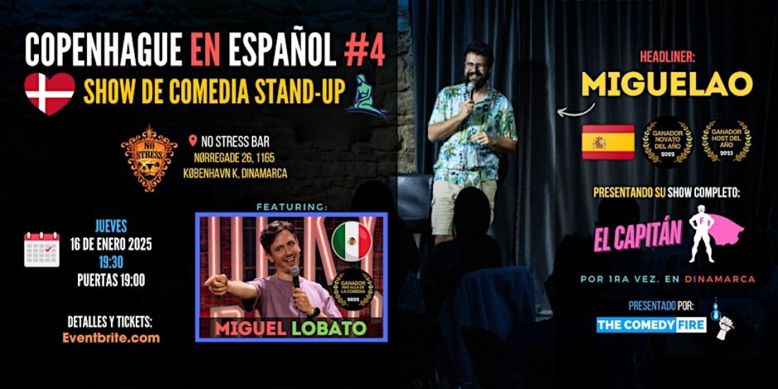 Copenhague en Español #4 - Un show de comedia stand-up en tu idioma ...