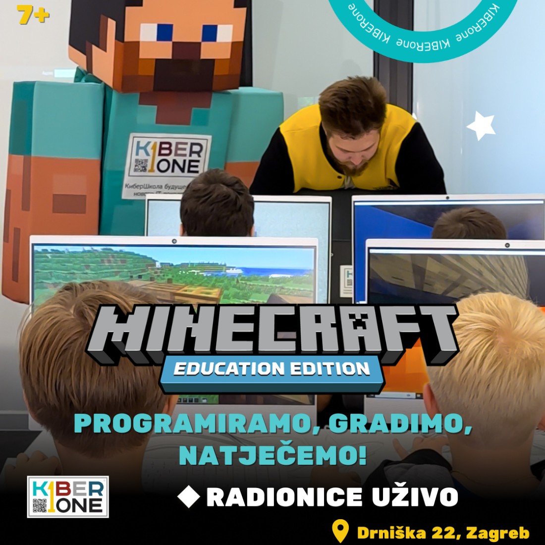 Minecraft Edu besplatna radionica za djecu (7-14) Tickets, KIBERone ...