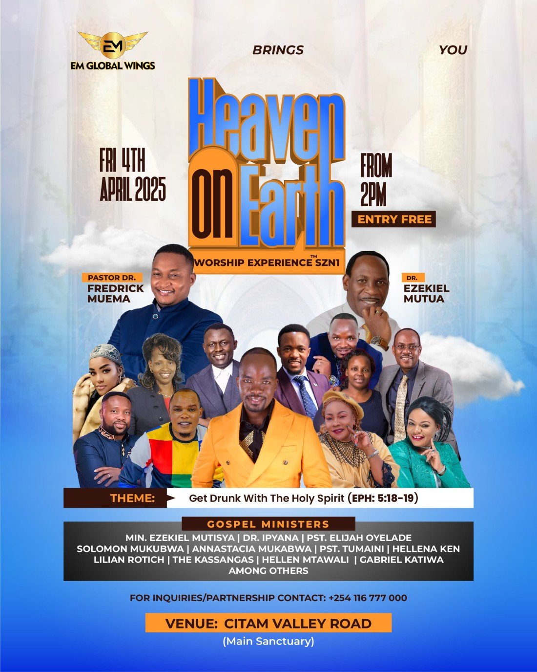 Heaven on Earth Worship Experience, 2025 Tickets, Citam (Nairobi ...