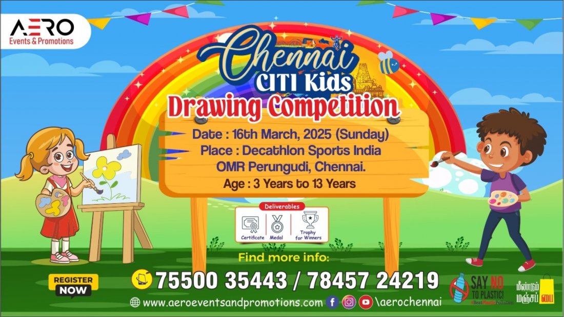 Chennai Citi Kids Drawing Competition Tickets, Decathlon Sports - OMR ...