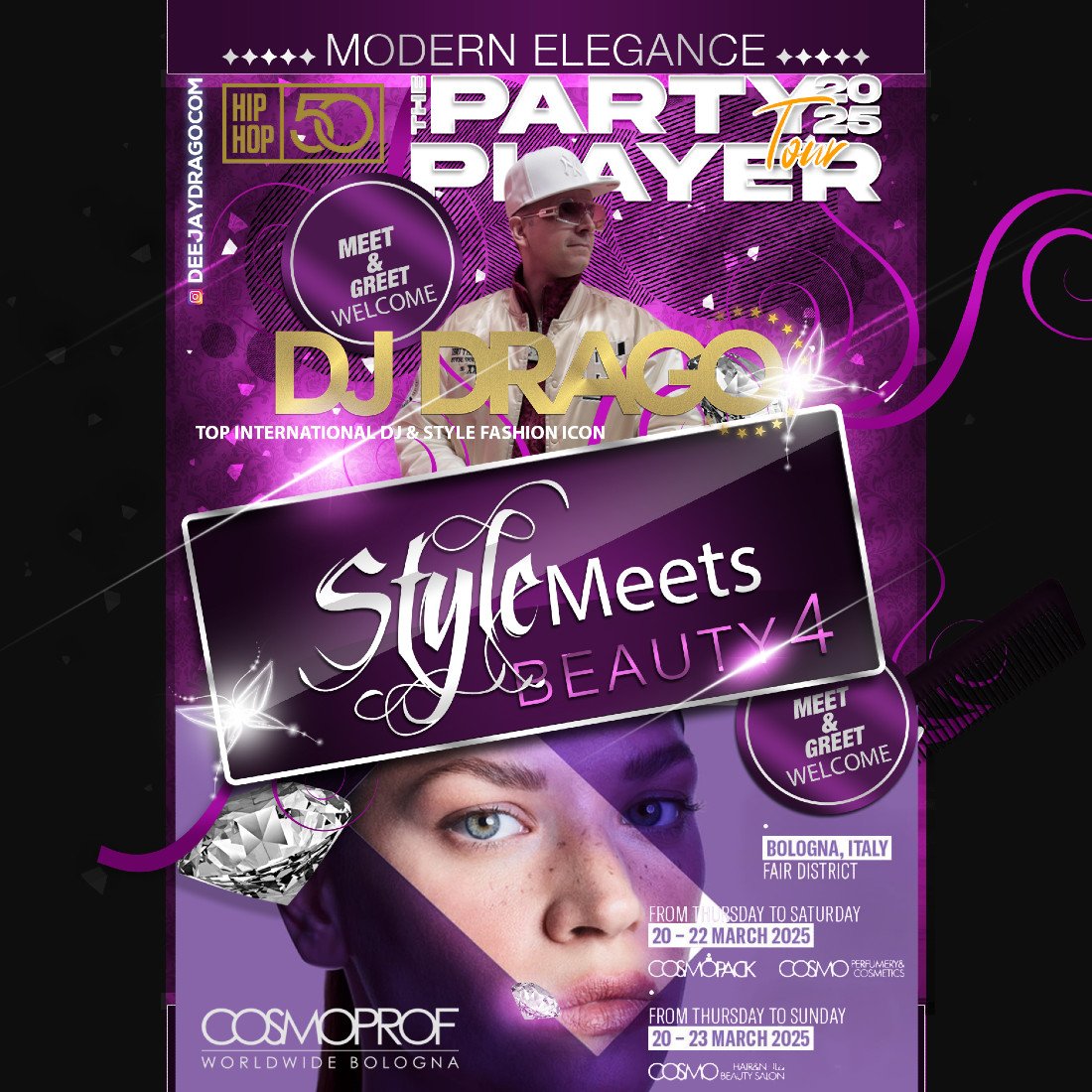 Dj Drago - Style meets Beauty 4- Cosmoprof 2025, Fiere Internazionali ...