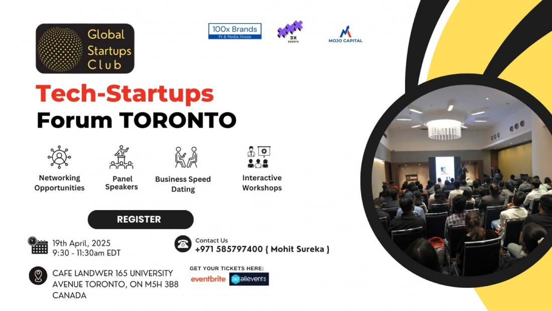 TECH-STARTUPS FORUM TORONTO 2025 Tickets, Cafe Landwer, Toronto, 19 ...