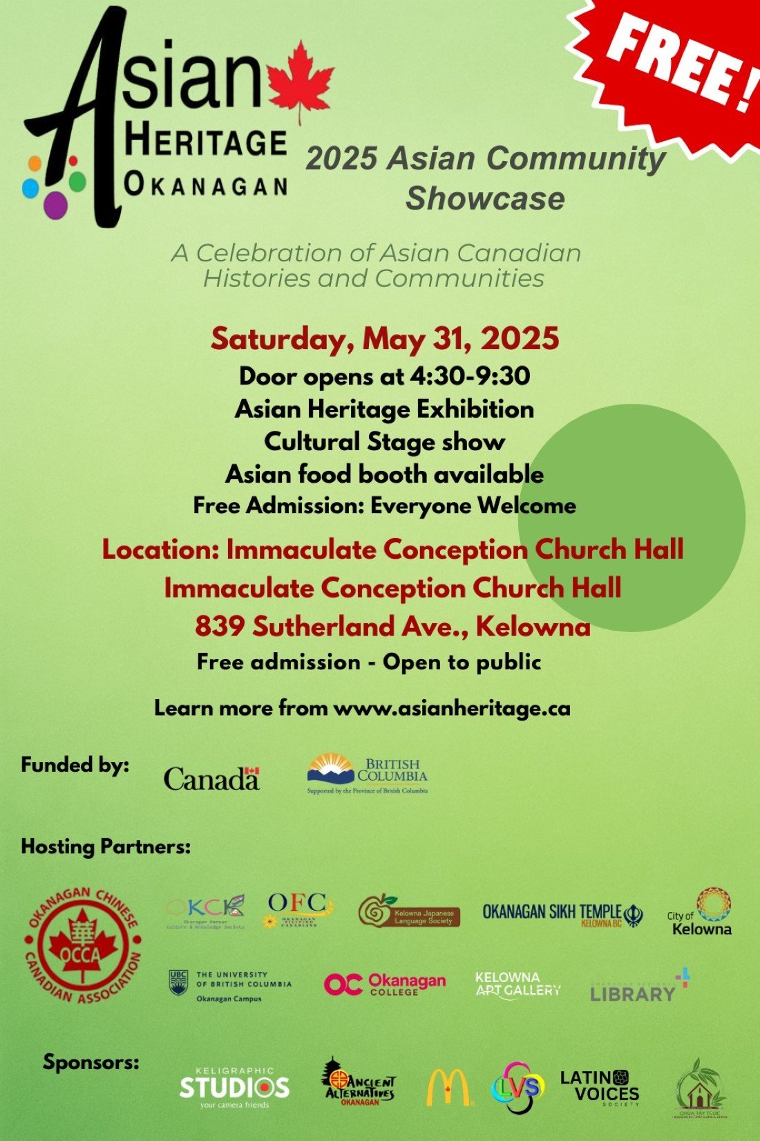 2025 Asian Heritage Month Community Showcase , Immaculate Conception ...