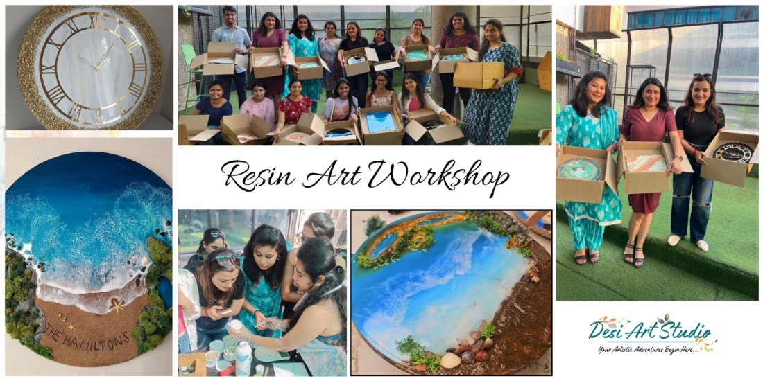 Resin Art Workshop - Desi Art Studio Tickets, SONALI SINGH RAO resin ...