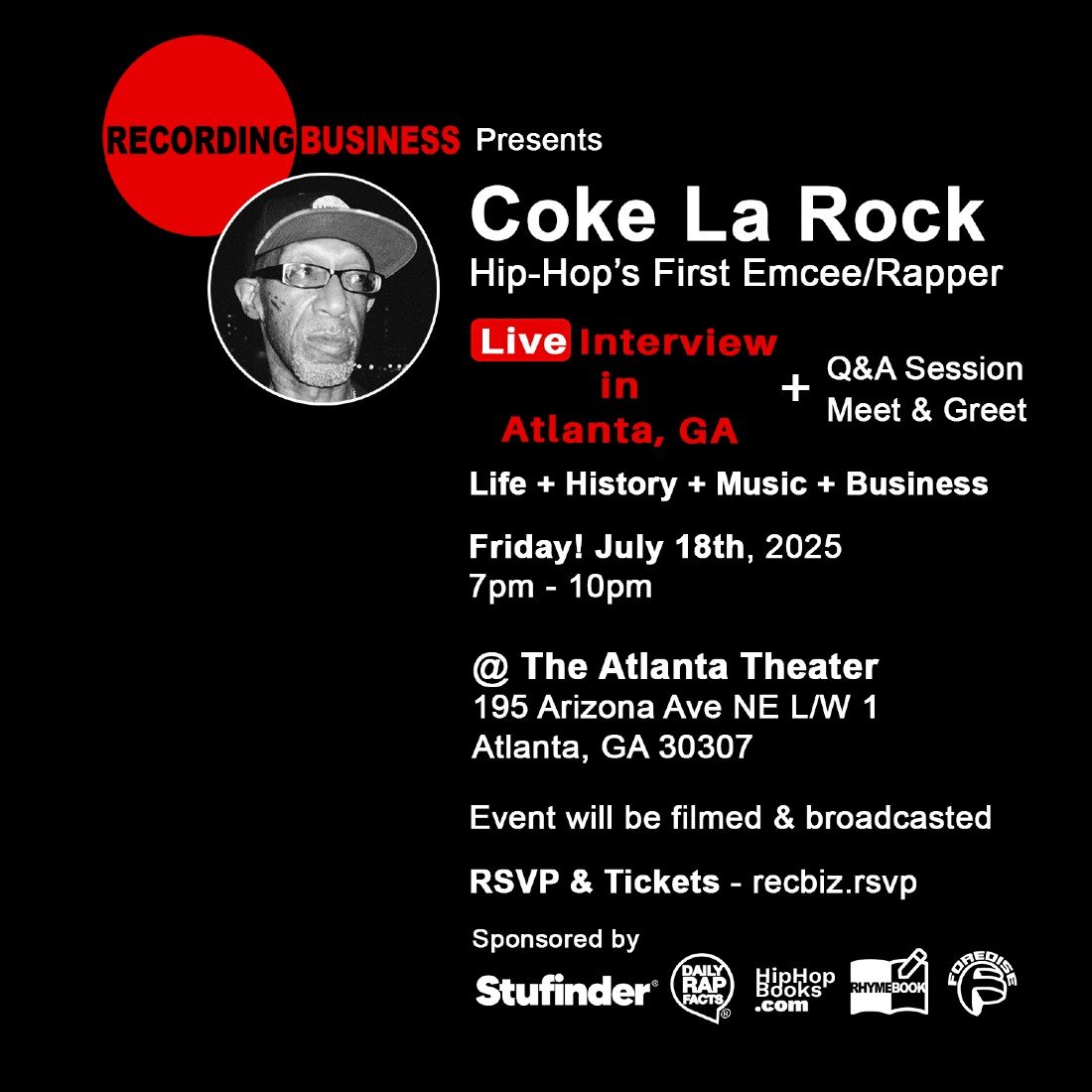 Coke La Rock (Hip-Hops First Emcee/Rapper) Live Interview + Meet ...