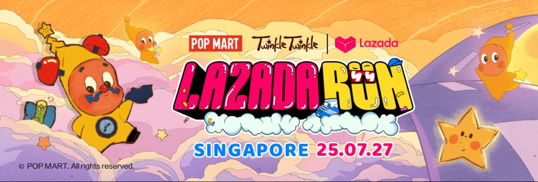 Lazada Run SG X POP MART 5KM, Kallang Park 1, 200 Stadium Boulevard ...
