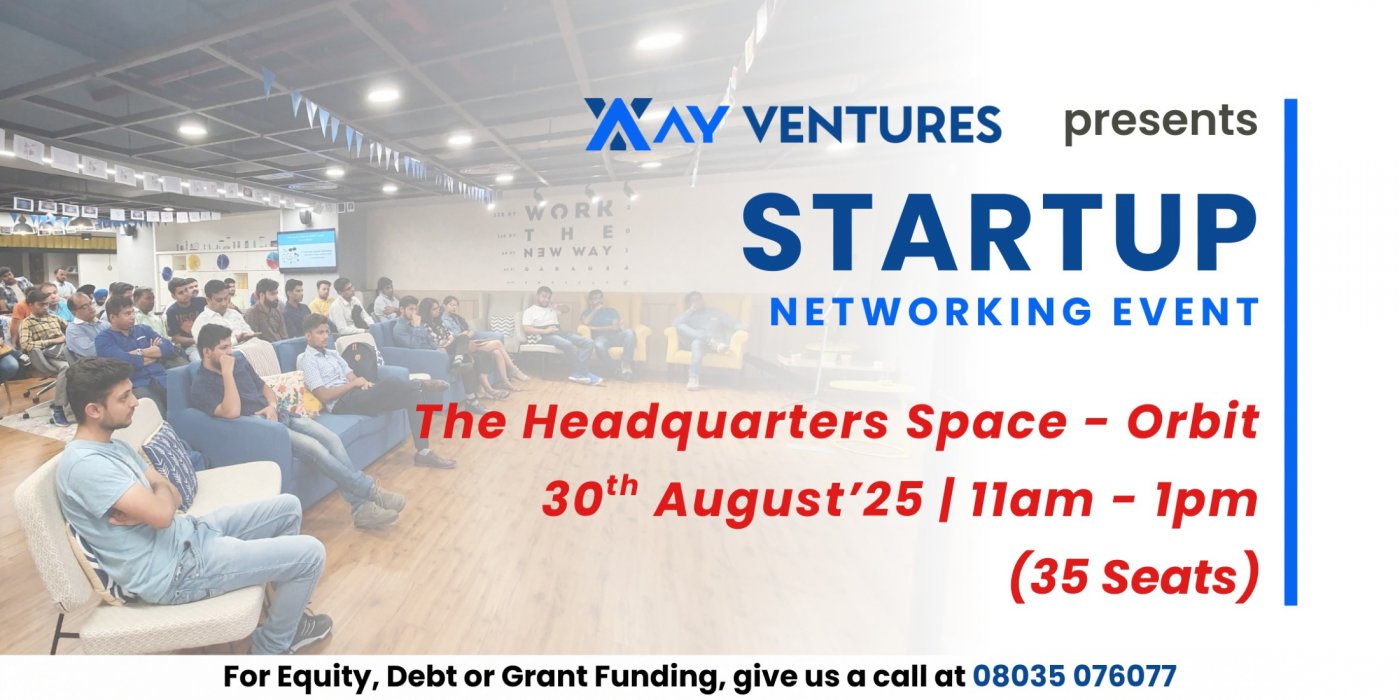 AY Ventures Presents Startup Networking Event (Invite Only) - Hyderabad - 30th Aug 2025 Tickets ...