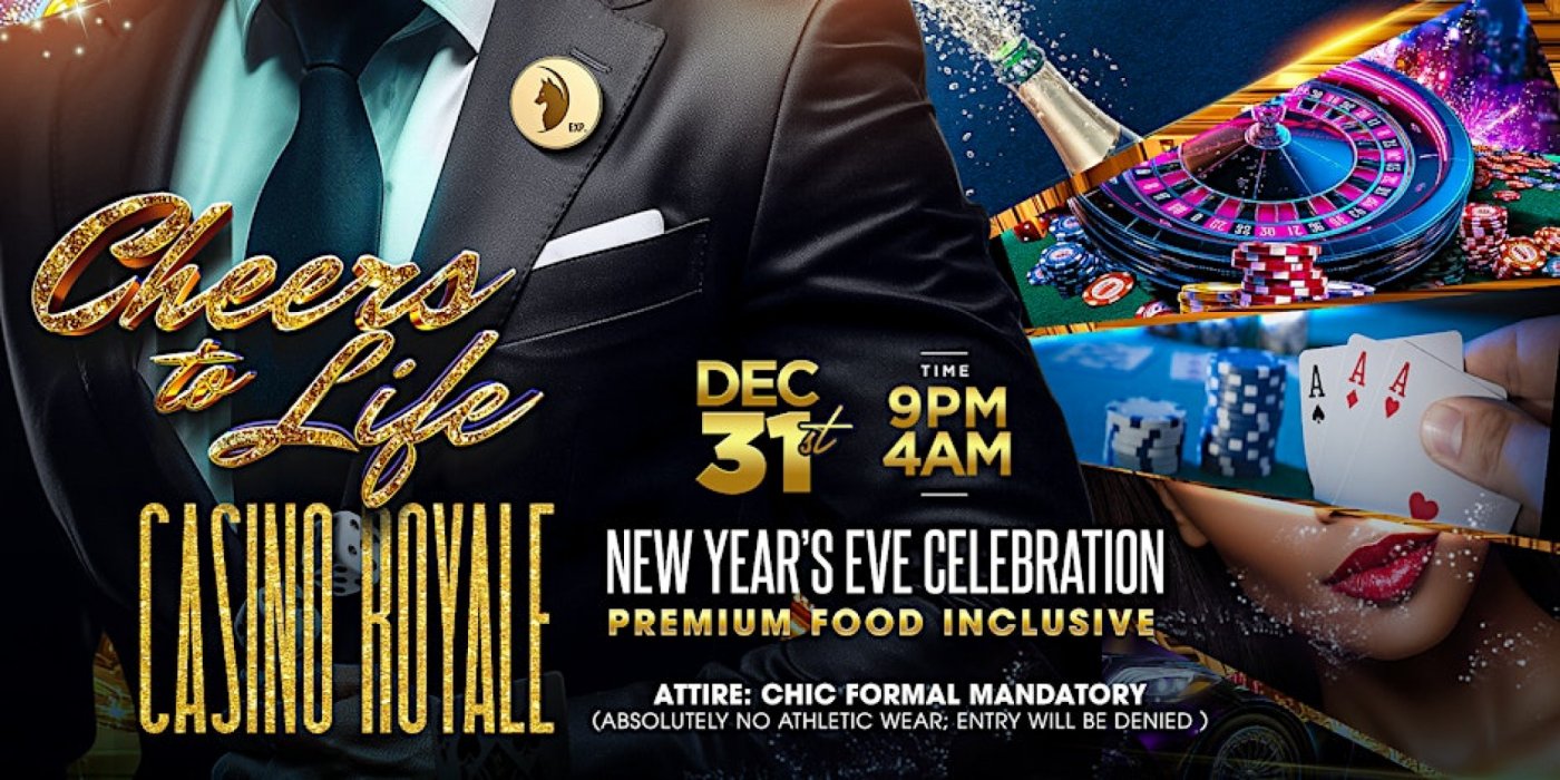 Cheers to Life 2026: Casino Royale Style Formal New Years Eve ...