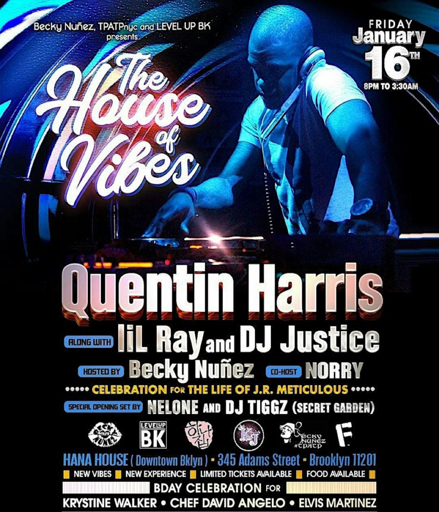 "THE HOUSE OF VIBES" W/ GRAMMY AWARD WINNER QUENTIN HARRIS AND FRIENDS ...
